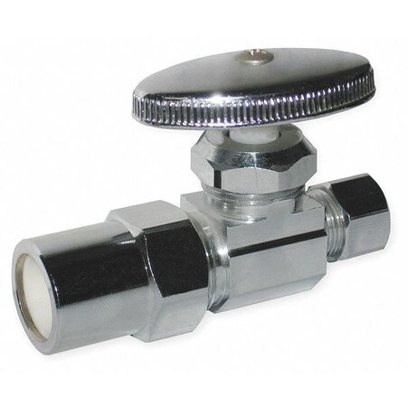 Zoro Select Multi-Turn Stop, Straight, 1/2 Inx3/8 In 1RWD8 | Zoro