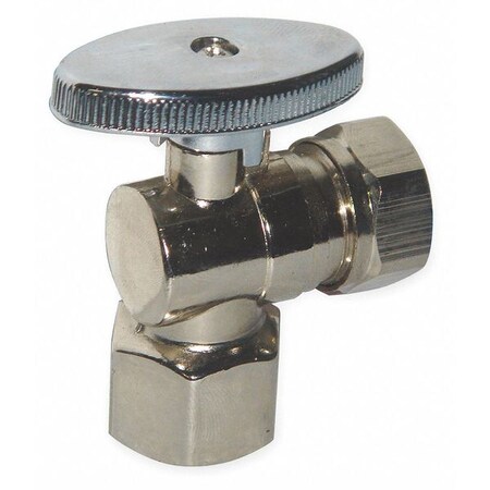 Zoro Select 1/4-Turn Stop, Angle, 1/2 Inx1/2 In 1RWG4 | Zoro