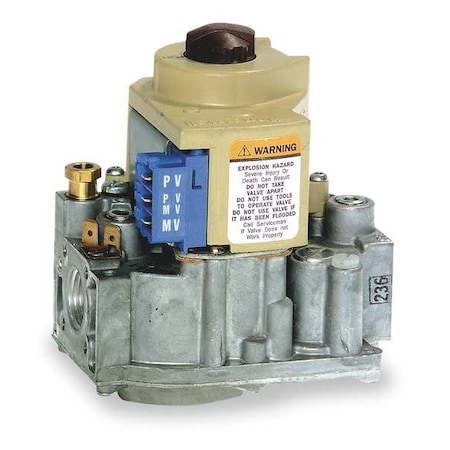 Honeywell Home Gas Valve, Nat/LP, 24VAC, 3.5 in wc, Standard Opening, 0 ...