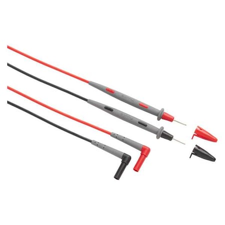 Fluke Electronic Test Probe Set, CAT III 1000V, 4mm Sheathed Banana ...