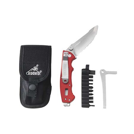 Gerber Rescue Knife Serrated Edge, 8-1/2" L 22-41534 | Zoro