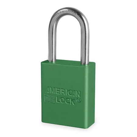 American Lock Lockout Padlock, Keyed Different, Anodized Aluminum, 1 1/ ...