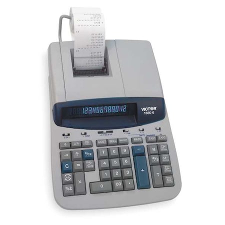 Victor Technology Finance Desktop Calculator, LCD, 12 Digits 1560-6 | Zoro