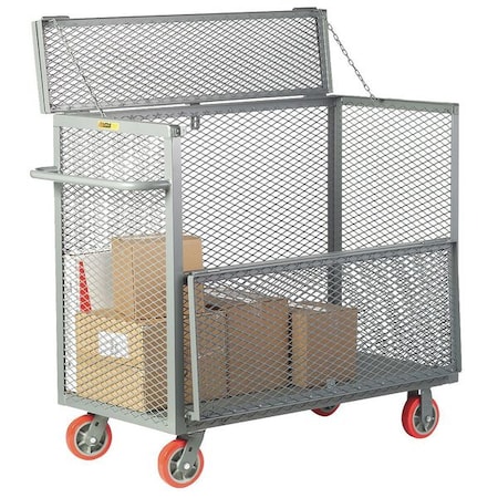 Little Giant Security Box Cart, 3600 lb Capacity, 26 in W x 66 in L x ...