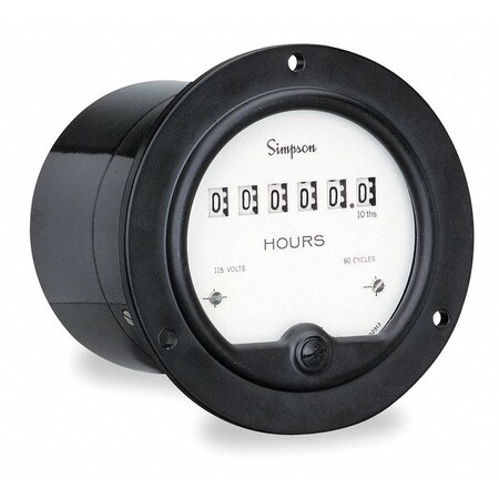 Simpson Electric Analog Panel Meter, Elapsed Time 03580 | Zoro