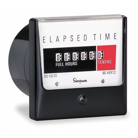 Simpson Electric Analog Panel Meter, Elapsed Time 03595 | Zoro