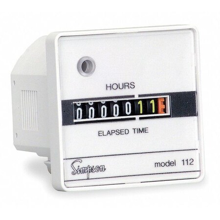 Simpson Electric Analog Panel Meter, Elapsed Time 03622 | Zoro