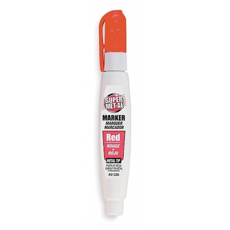 Super Met-Al Marker Paint Marker, Micro Tip, Red Color Family, Paint ...