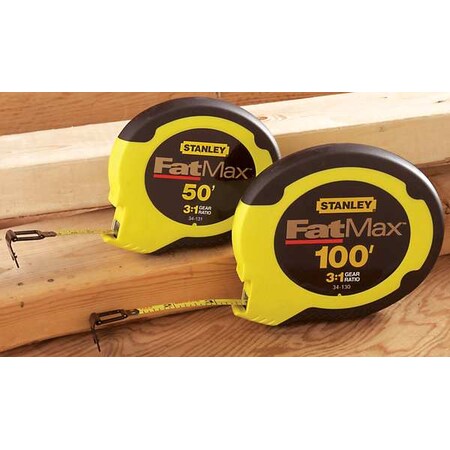 Stanley 100 ft Tape Measure, 3/8 in Blade 34-130 | Zoro