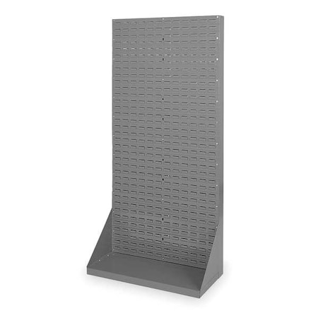 Akro-Mils Steel Louvered Floor Rack, 36 in W x 17 in D x 75 in H, Gray ...