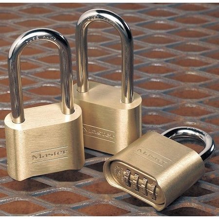 Master Lock Combination Padlock, Body Height 1 1/2 in, Body Material ...