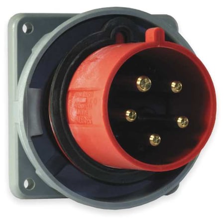 Hubbell Wiring Device-Kellems Watertight Pin & Sleeve Inlet, 30 A, 277 ...