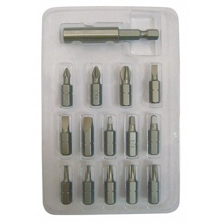 Westward 15 Piece Magnetic Drive Guide Set, 1/4" 1VXN7 | Zoro