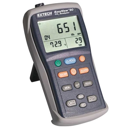 Extech Indoor Air Analyzer, 1 to 6000 PPM CO2 EA80 | Zoro
