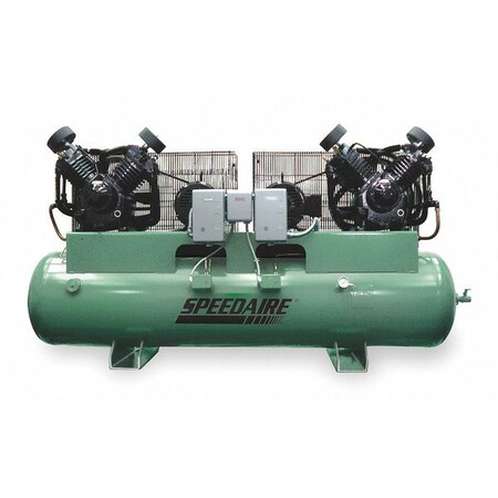 Speedaire Electric Air Compressor, 2 Stage, 69.6 cfm 1WD50 | Zoro
