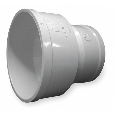 Charlotte Pipe And Foundry 4" x 3" Hub PVC DWV Reducing Coupling 1WJL3 ...
