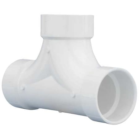 Zoro Select PVC Two Way Cleanout Tee, Hub, 3 in Pipe Size 1WJN7 | Zoro