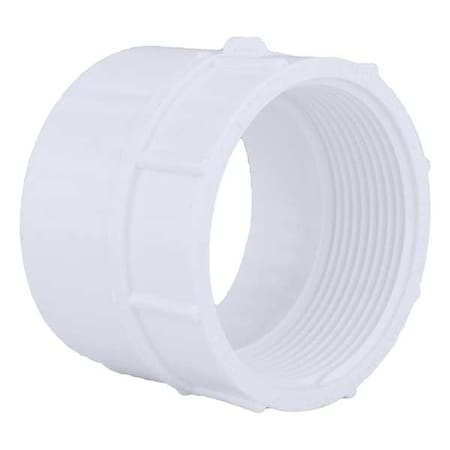 Zoro Select PVC Female Adapter, FNPT X Hub, 2 in Pipe Size 1WJY4 | Zoro