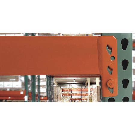 Interlake Mecalux Pallet Rack Beam 96"L, Orange IB36ET09600RCA4000 | Zoro