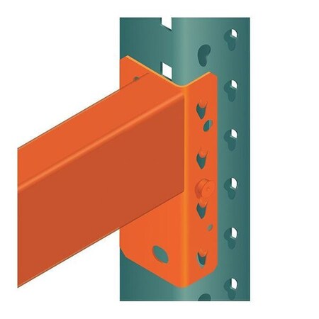 Interlake Mecalux Pallet Rack Beam 96"L, Orange IB50ET09600RRA4000 | Zoro