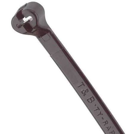 Ty-Rap Cable Tie, 7-1/2 in L, 1-3/4 in Max Bundle Dia., Black, Nylon 6/ ...