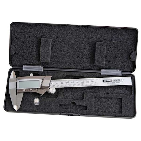 GENERAL Fractional Digital Caliper,0 to 6 In (147) | Zoro
