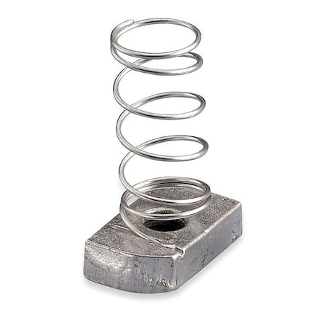 Nvent Caddy Channel Nut With Spring, 1/4-20 In, Steel SPRA0025EG | Zoro