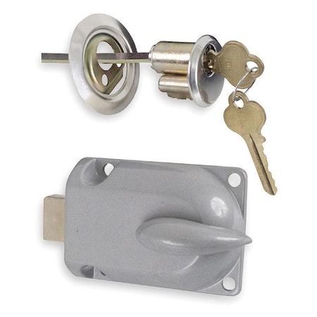 Zoro Select Dead Bolt Lock, Aluminum, L 3 In 1XND2 | Zoro