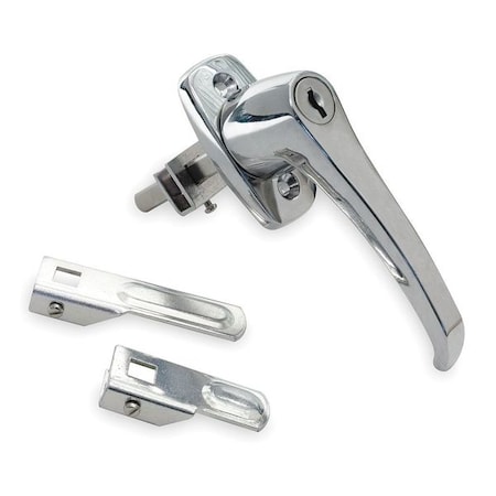 1XNZ5 Cam Latch,Keyed,Chrome,L Handle | Zoro.com