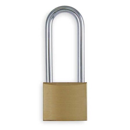 Zoro Select Padlock, Keyed Alike, Long Shackle, Rectangular Brass Body ...