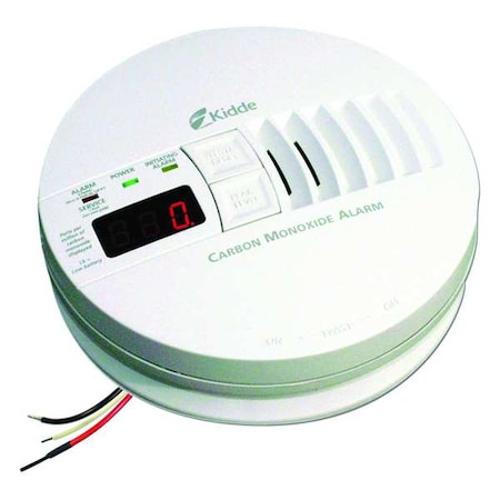 Kidde Carbon Monoxide Alarm, Electrochemical Sensor, 85 dB @ 10 ft ...