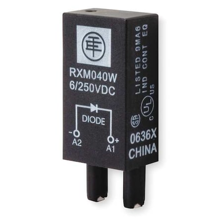 Schneider Electric Protection Module, Diode, 6-250VDC RXM040W | Zoro