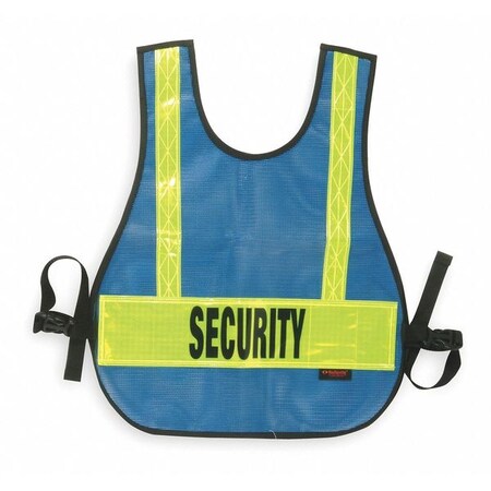 Condor Safety Vest, Security, Blue, Reflective 1YAW2 | Zoro