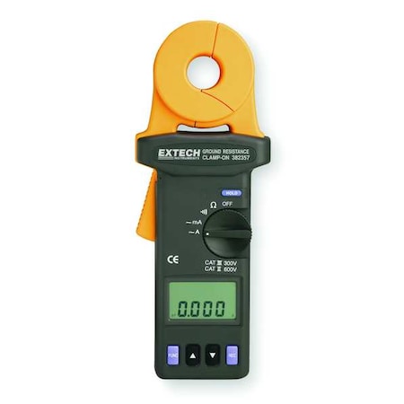 Extech Clamp On Earth Resistance Tster, 1500 Ohm 382357 | Zoro