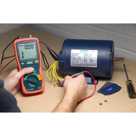Extech Battery Operated Megohmmeter, 1000V 380260 | Zoro