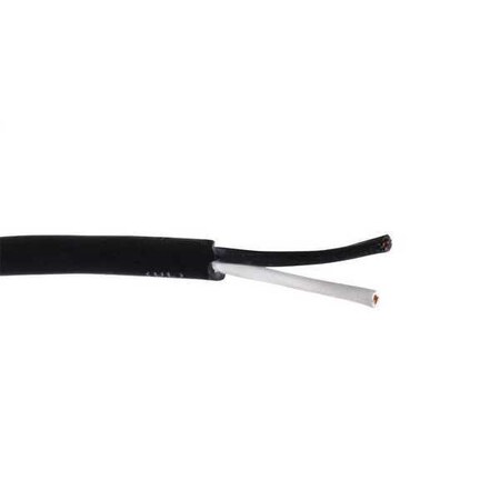 Zoro Select Portable Cord, SJOOW, 16 AWG, 2 C, Black, EPDM Rubber ...