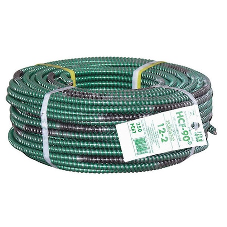 Afc Cable Systems Metal Clad Building Cable, HCF, 12 AWG, 2C with ...