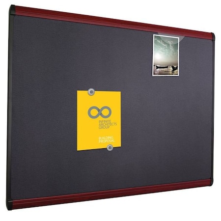 Quartet Magnetic Fabric Bulletin Board 36"H, Plastic MB544M | Zoro