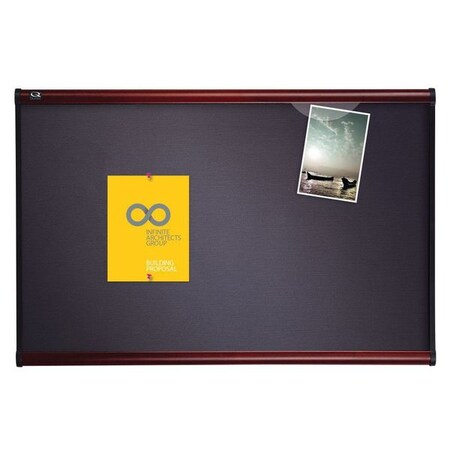 Quartet Fabric Bulletin Board 48"H x 72"W B447M | Zoro