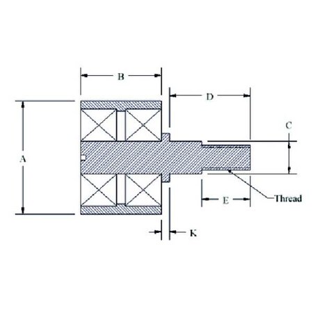 Dynaroll Mini Track Roller, Roller Dia 0.7500 In TFSW24 | Zoro