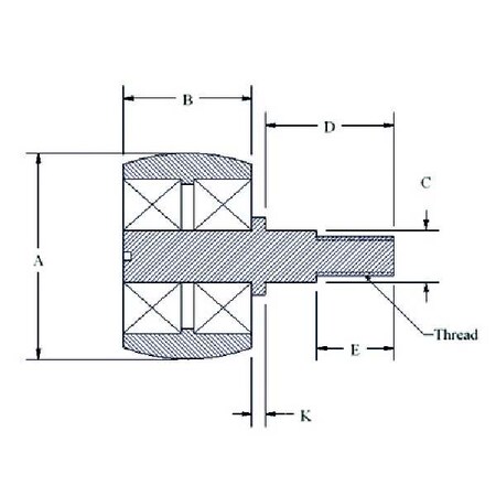 Dynaroll Mini Track Roller, Roller Dia 0.8750 In TCSW28 | Zoro