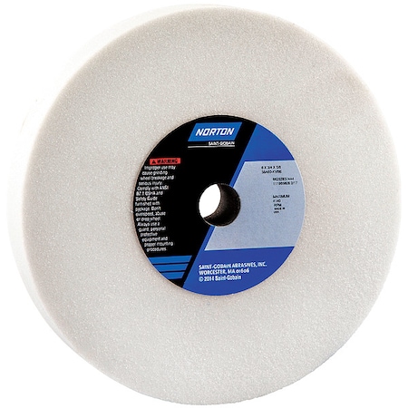 Norton Abrasives Grinding Wheel, T1, 6x3/4x5/8, AO, 60G, PK5 ...