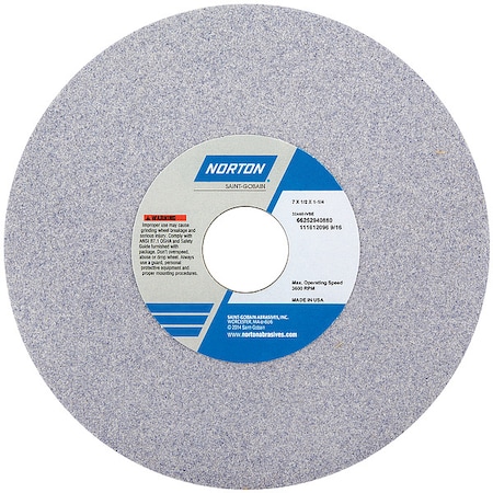 Norton Abrasives Grinding Wheel, T1, 7x1/2x1-1/4, AO, 60G, PK5 ...