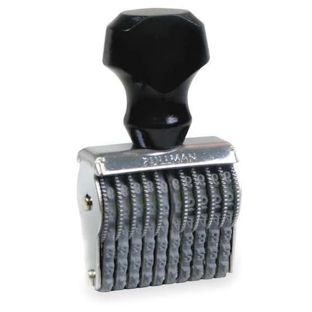Cosco Numbering Stamp, 10 Bands, Metal, Font: 12 038706 | Zoro