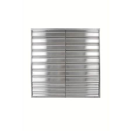 Dayton Wall Backdraft Damper, Vertical Mount, 42 in Dia Fan, 45 in H x ...