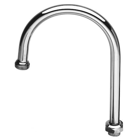 T&S Brass Gooseneck Spout, Swivel, 3/8 In, Brass 133X | Zoro