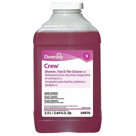 Diversey Bathroom Cleaner, Size 2.5L, Red, PK2 04970 | Zoro