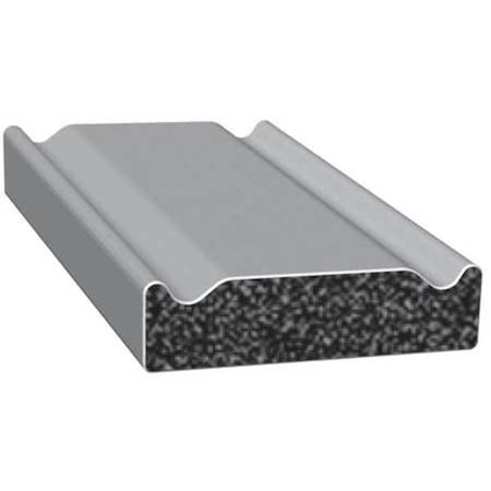 Trim-Lok Crown Rectangle Rubber Seal w/Adhesive Back, 100 ft. x .25"H x ...