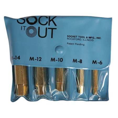 Sock It Out Screw Extractor Set, 5 Pc MEB-2 | Zoro