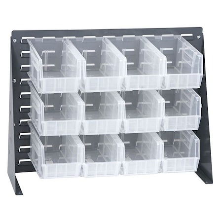 Quantum Storage Systems Steel Louvered Bench Rack, 27 in W x 1/4 in D x ...
